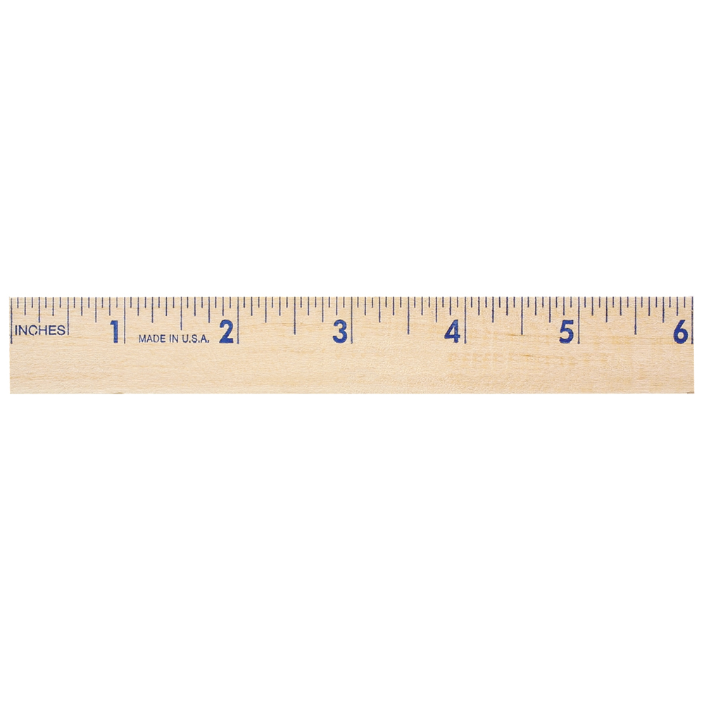 Custom 6 inch Flat Wood Rulers | AK90306 - DiscountMugs