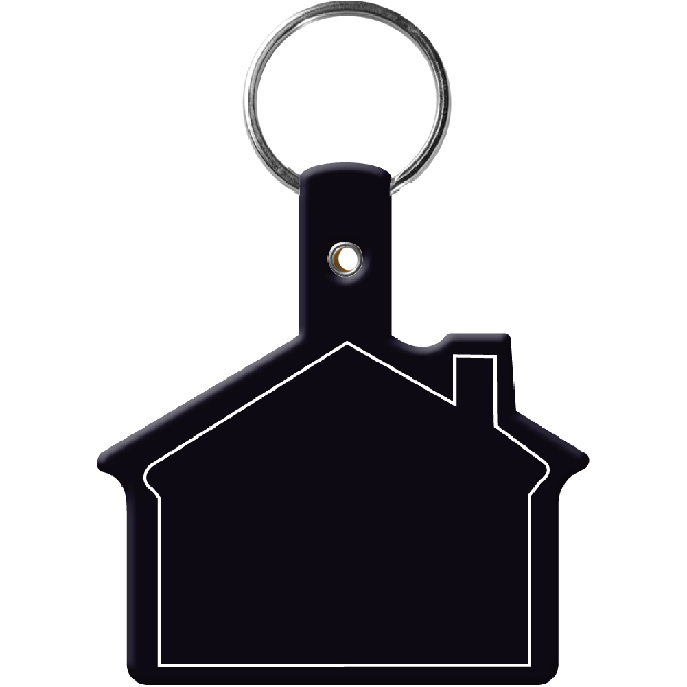 Personalized House Flexible Key Tags | EM511 - DiscountMugs